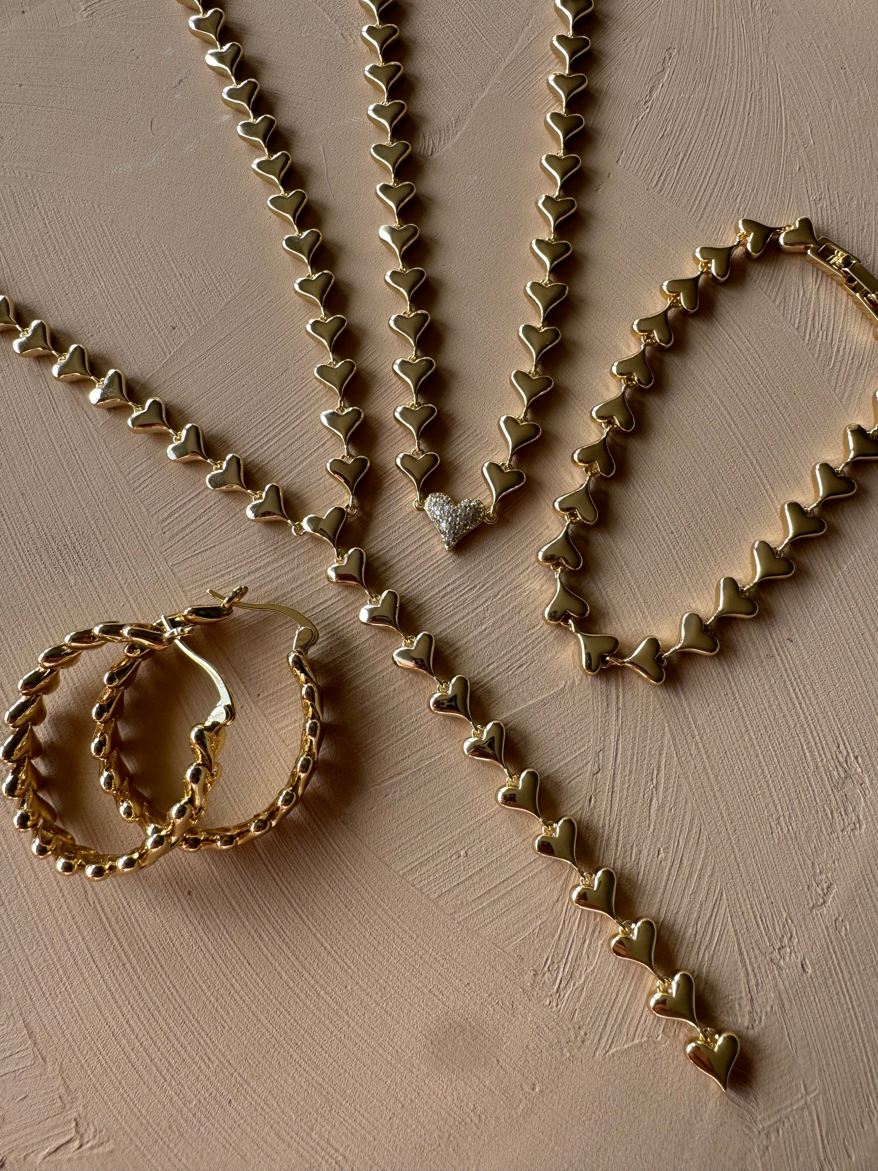 Mariah Gold Heart Lariat – Joy Dravecky